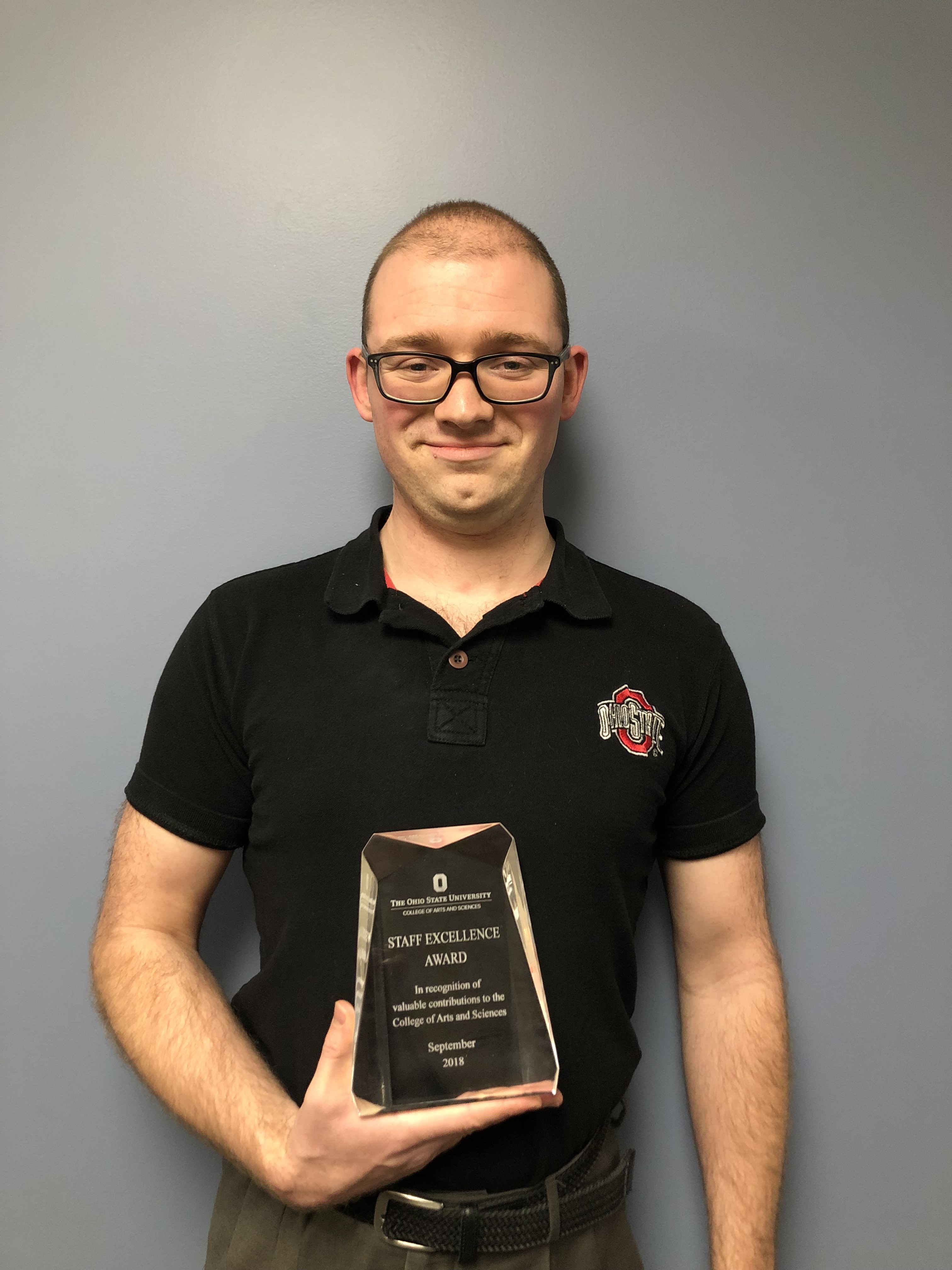 Rick Tobin receives ASC Staff Excellence Award | Department of Economics